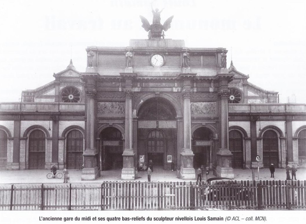 Louis Samain et le monument au travail.